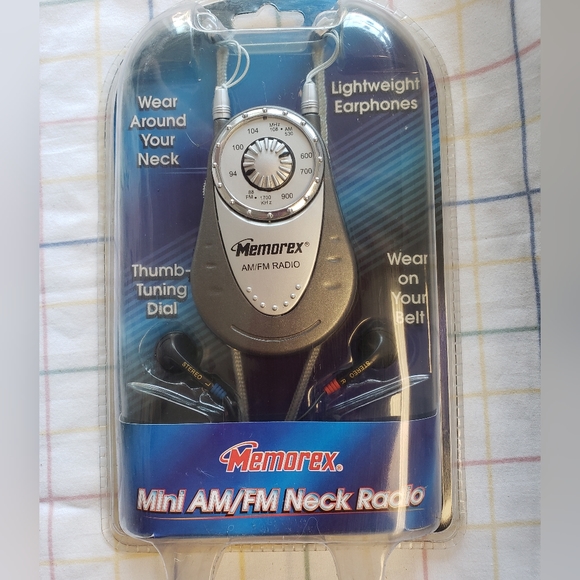 Memorex | Wearables | New Vintage Old Stock Memorex Mini Amfm Neck ...